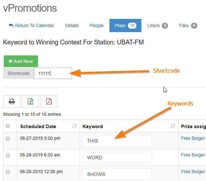 Text-to-Win Contests